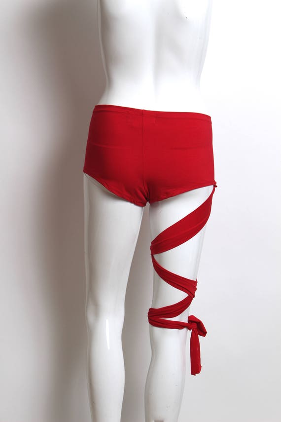 Short shorts tight shorts red shorts rave shorts festival | Etsy