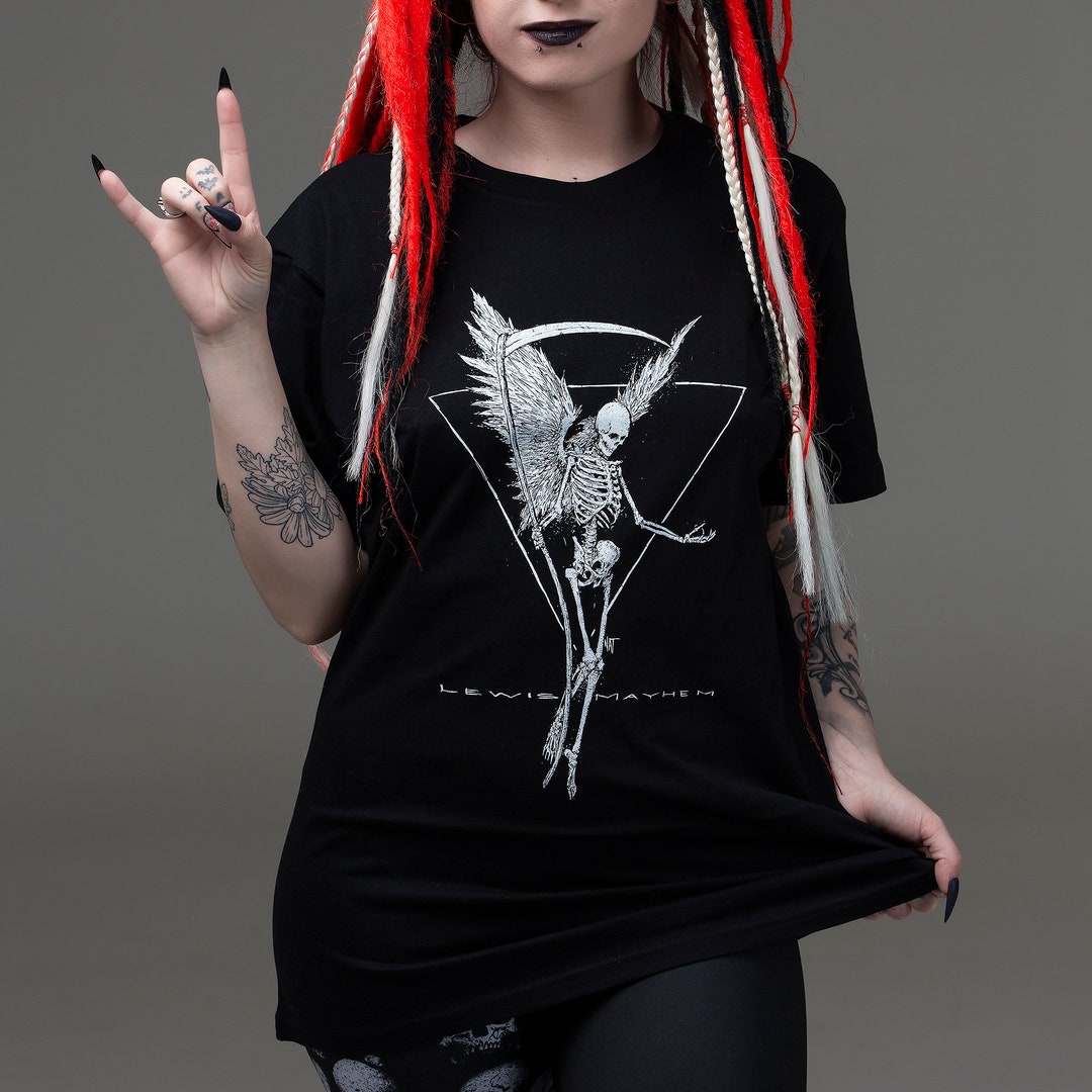 Reaper, T Shirt, Skeleton Tee, Skeleton, Occult Fashion, Occult Shirt ...