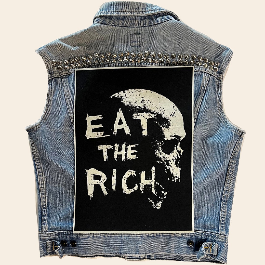 Eat the Rich, Back Patch, Political Punk, Canvas Patch, Back Patch ...