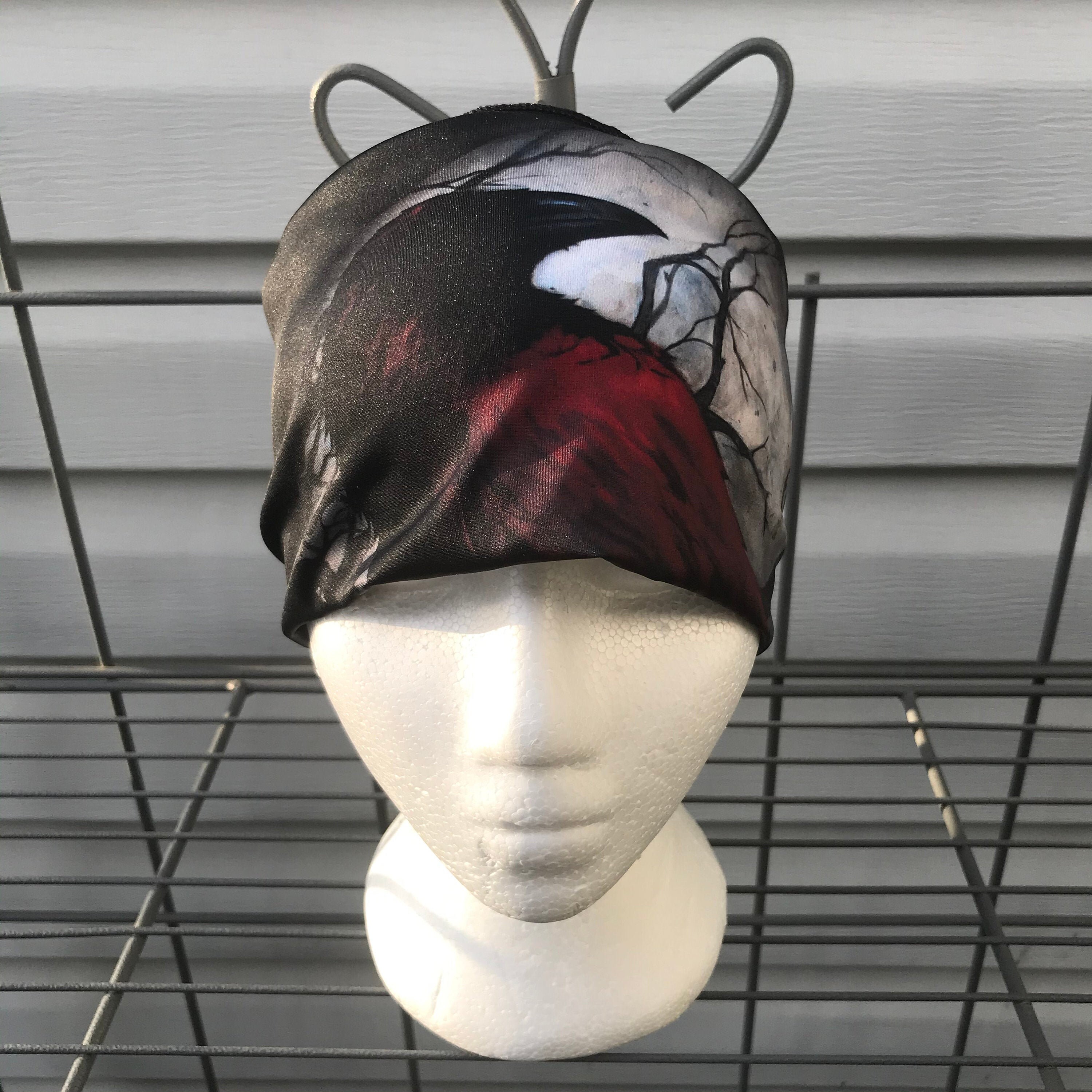 Blood Raven Headband, Raven, Crow, Raven Bandana, Occult, Witchcraft ...