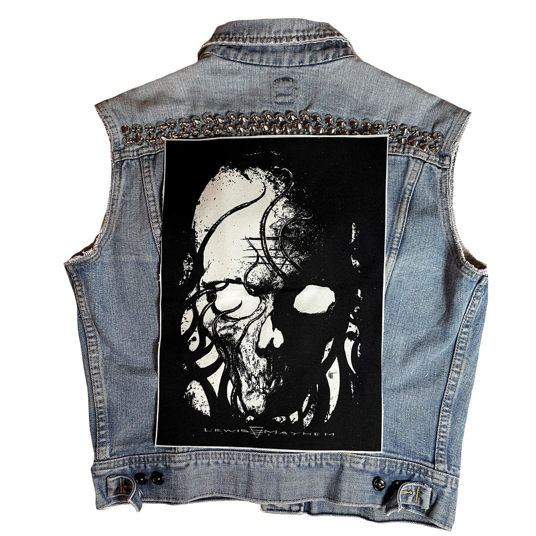 Skull With Tentacles, Back Patch, Tentacles, Skull, Tentacle, Skull Patch, Canvas Patch, Punk ...