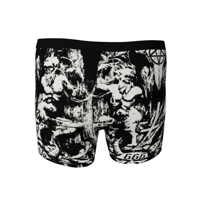 666 Boxers Boxer Briefs Mens Boxers Occult Boxers Satanic | Etsy