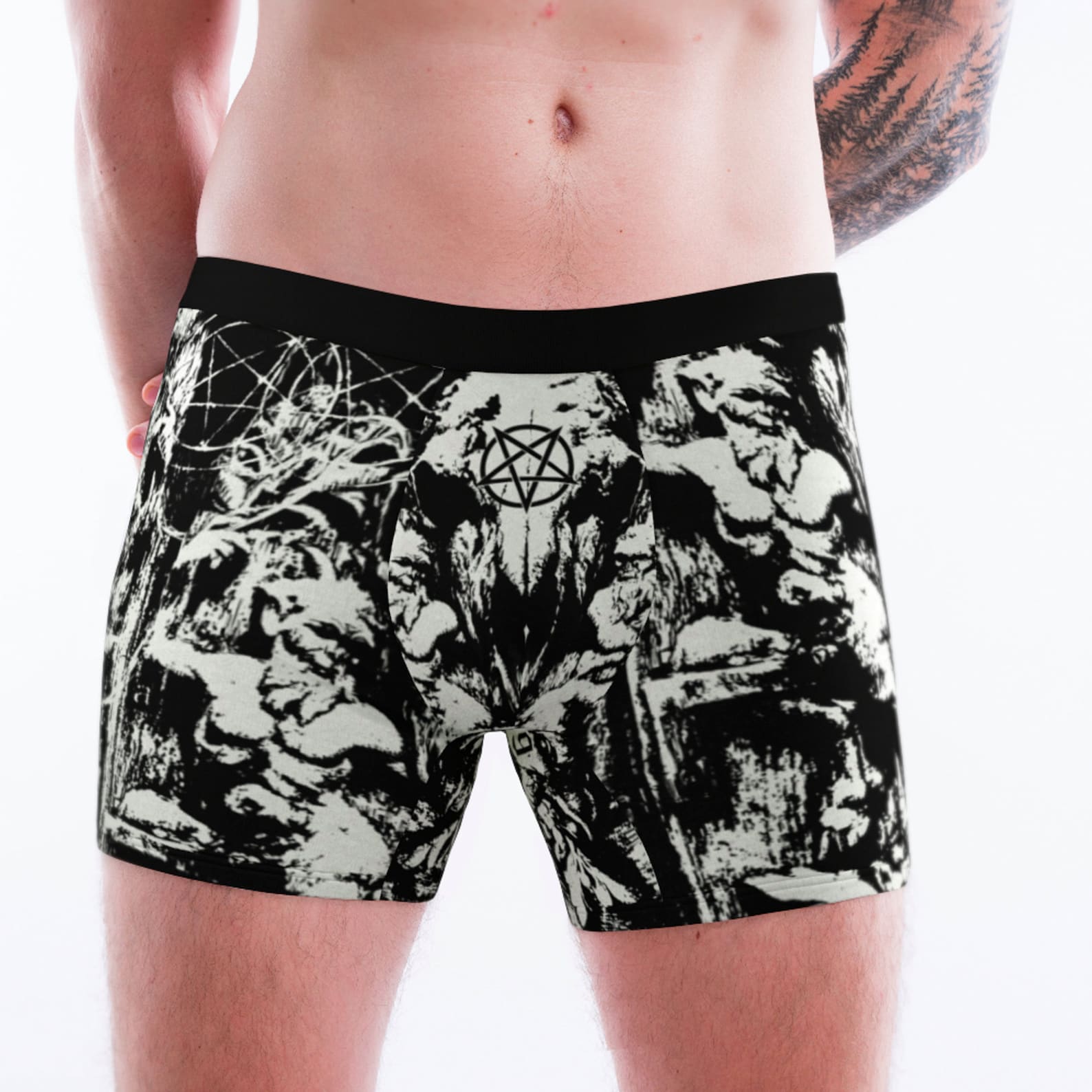 666 Boxers Boxer Briefs Mens Boxers Occult Boxers Satanic | Etsy