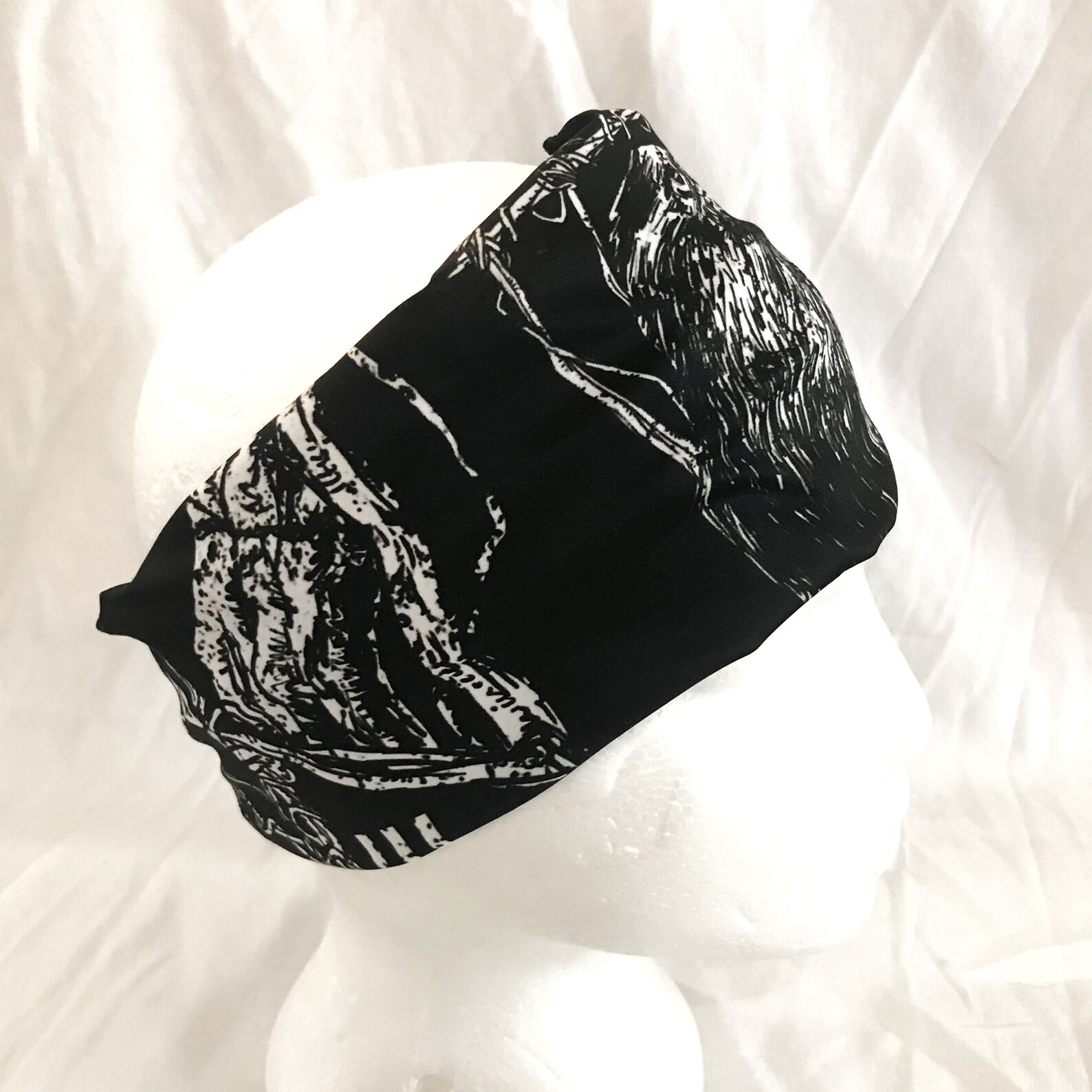 Raven Headband, Raven, Crow, Raven Bandana, Occult, Witchcraft, Crow ...