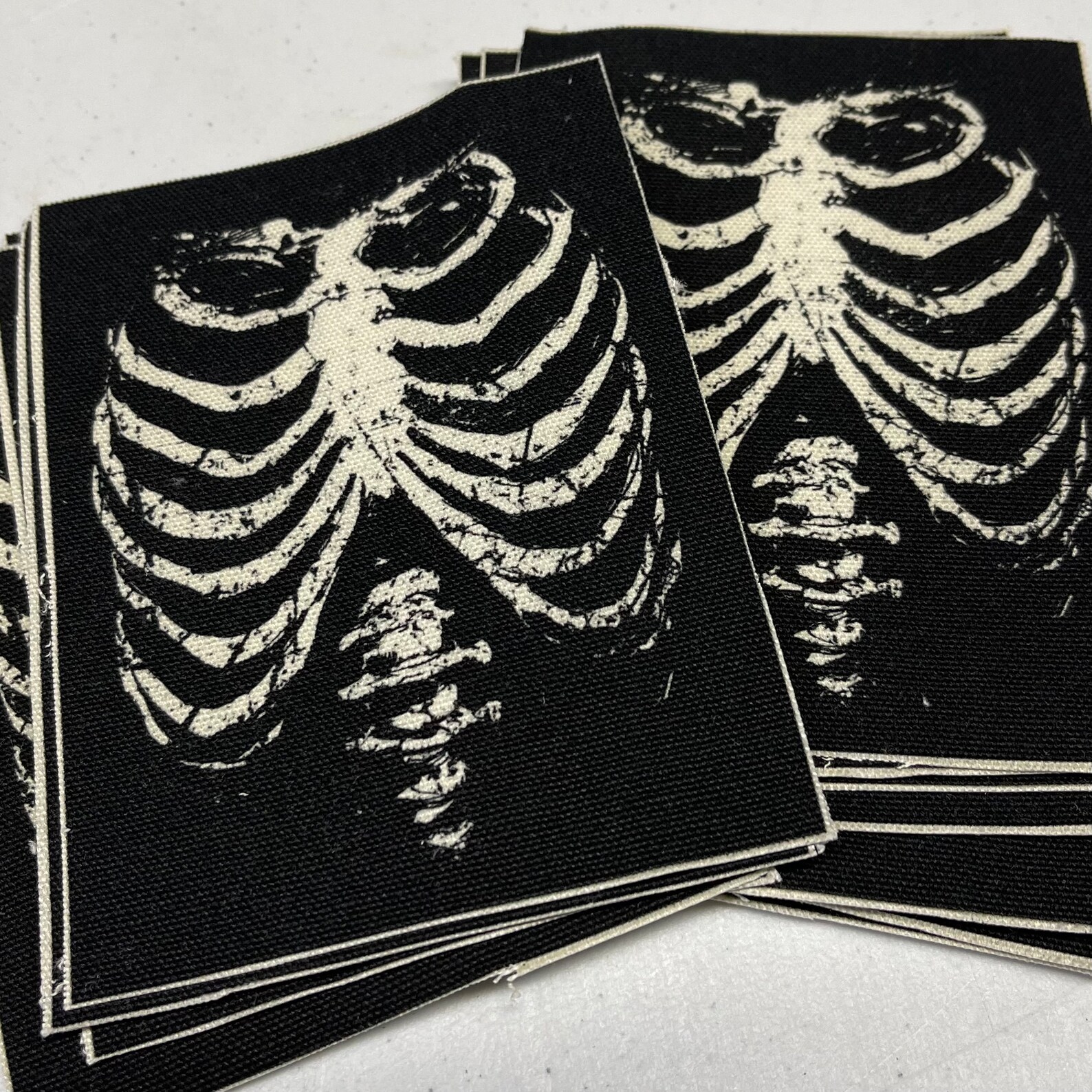 Front Ribcage, Cloth Patch, Canvas Patch, Cotton Patch, Fabric Patch ...