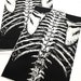 Ribcage Back Patch, Ribcage, Skeleton Patch, Bones Patch, Cloth Patch, Spine, Back Patch, Canvas ...