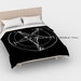 Satanic Duvet Cover, Satanic, Sigil, Lucifer, Baphomet, Occult Bedding ...
