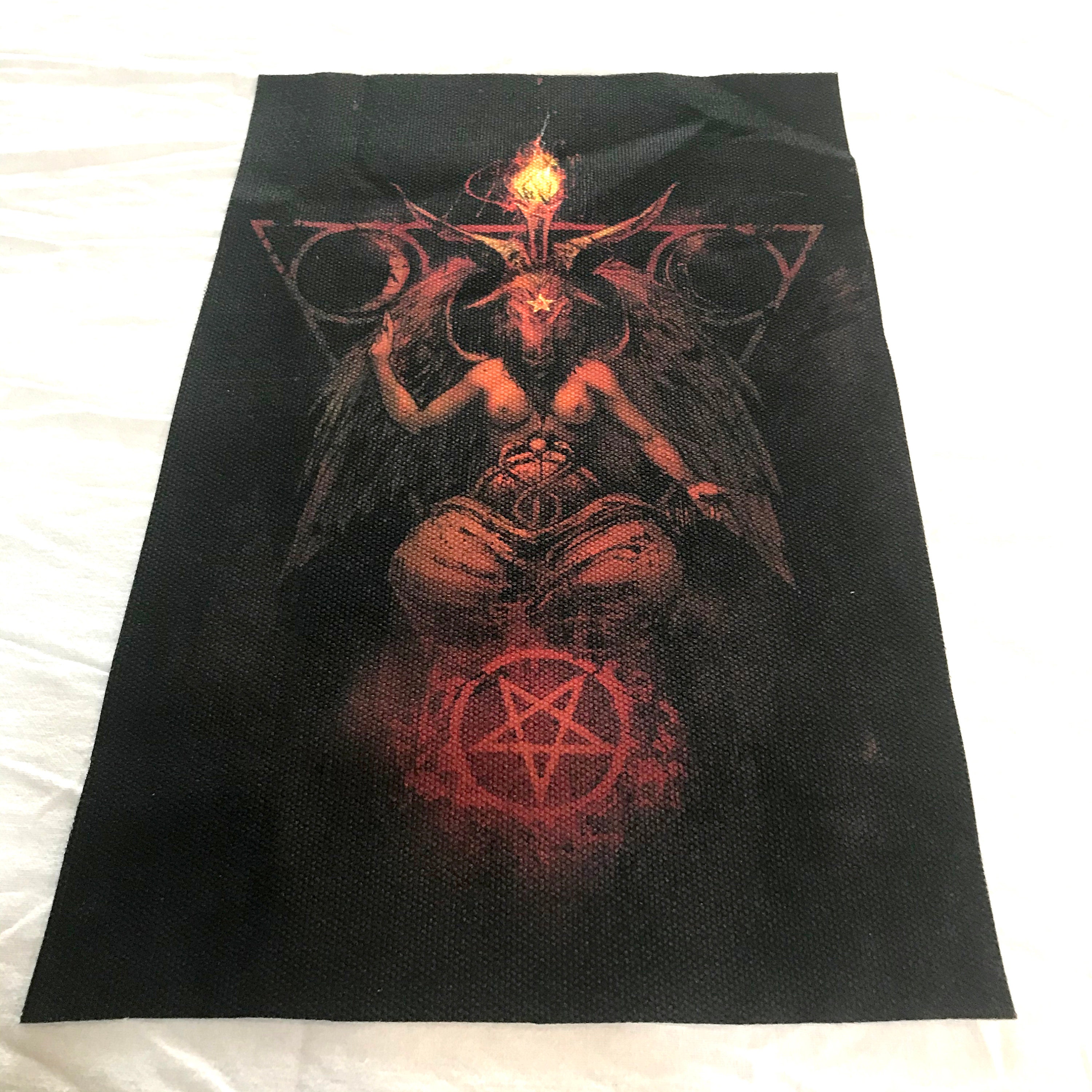 Hell Fire back patch back patch baphomet back patch | Etsy