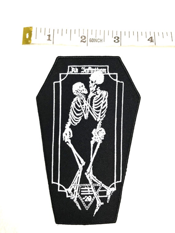 Eternal embrace skeleton patch skeleton love halloween | Etsy