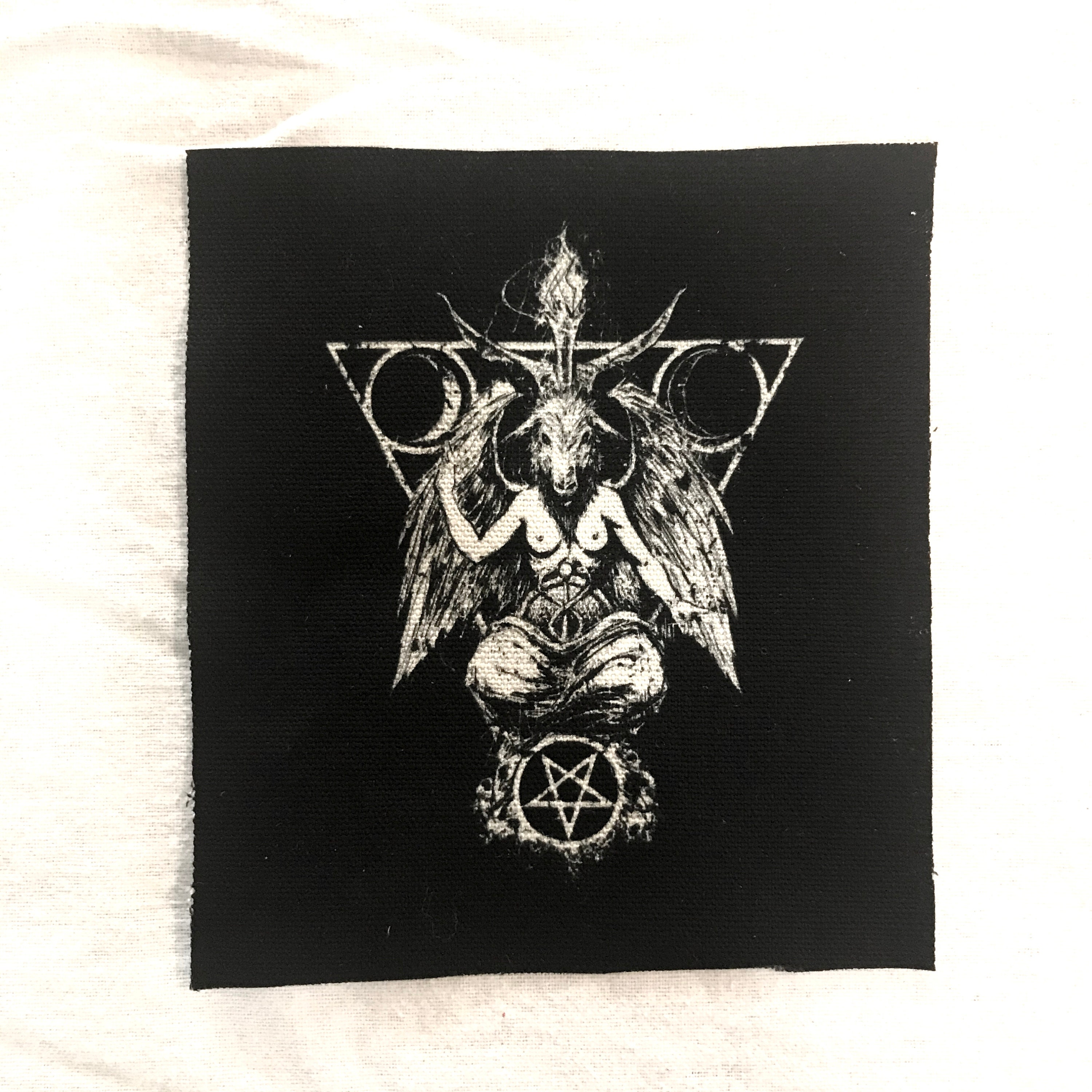 Baphomet patch satanic patch cloth patch canvas patch | Etsy