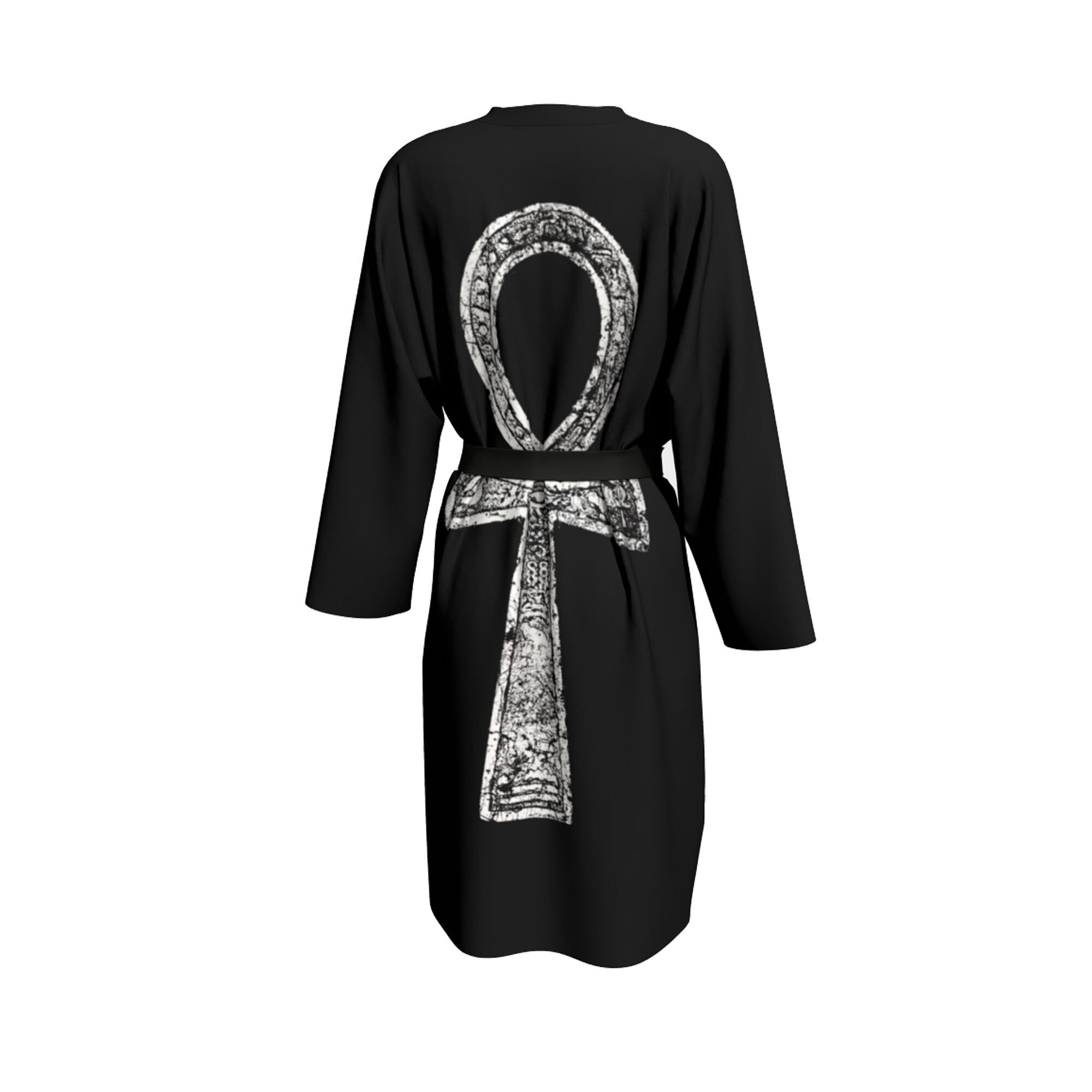 Ankh Kimono Sexy Robe Egyptian Ankh Death Occult Symbols | Etsy