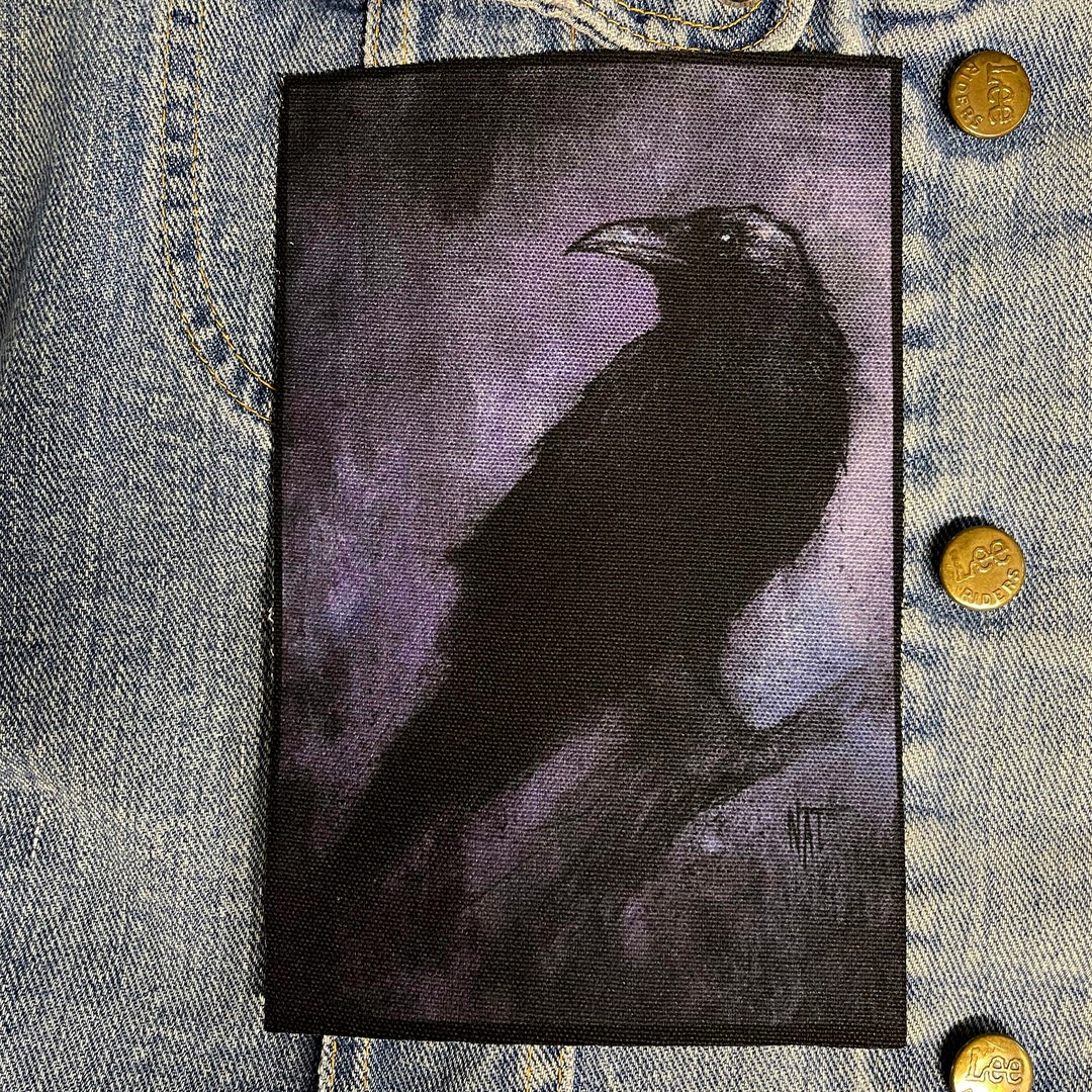 Purple, Crow, Patch, Crow Patch, Raven Patch, Ravens, Raven, Black Bird ...