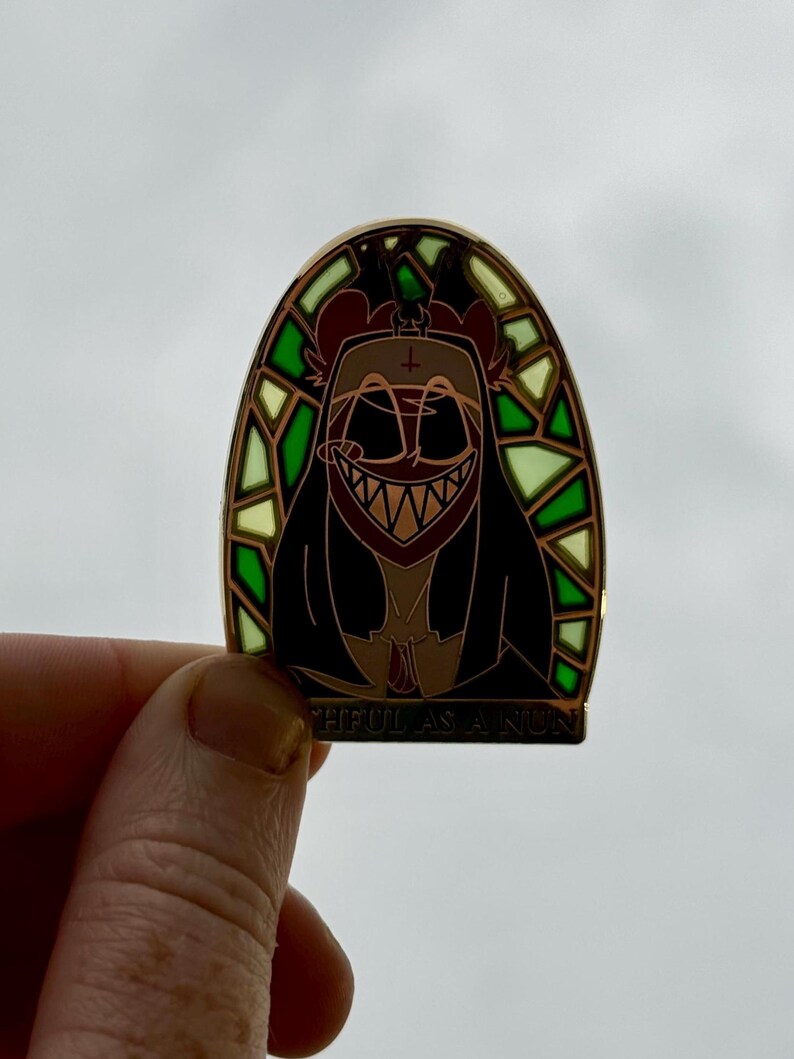 Alastor Nun - Hard Enamel Hazbin Hotel Pin - Etsy