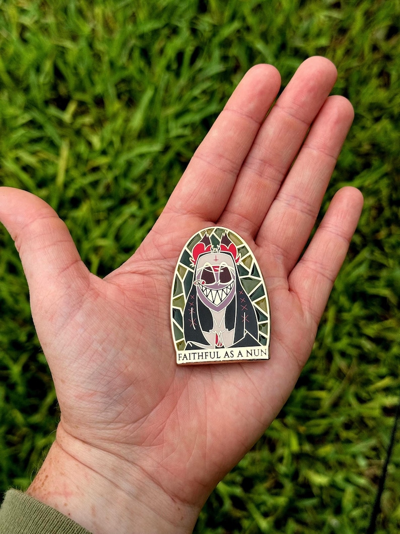 Alastor Nun - Hard Enamel Hazbin Hotel Pin - Etsy
