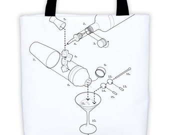 Exploded Modern Work Space Tote Bag | Etsy