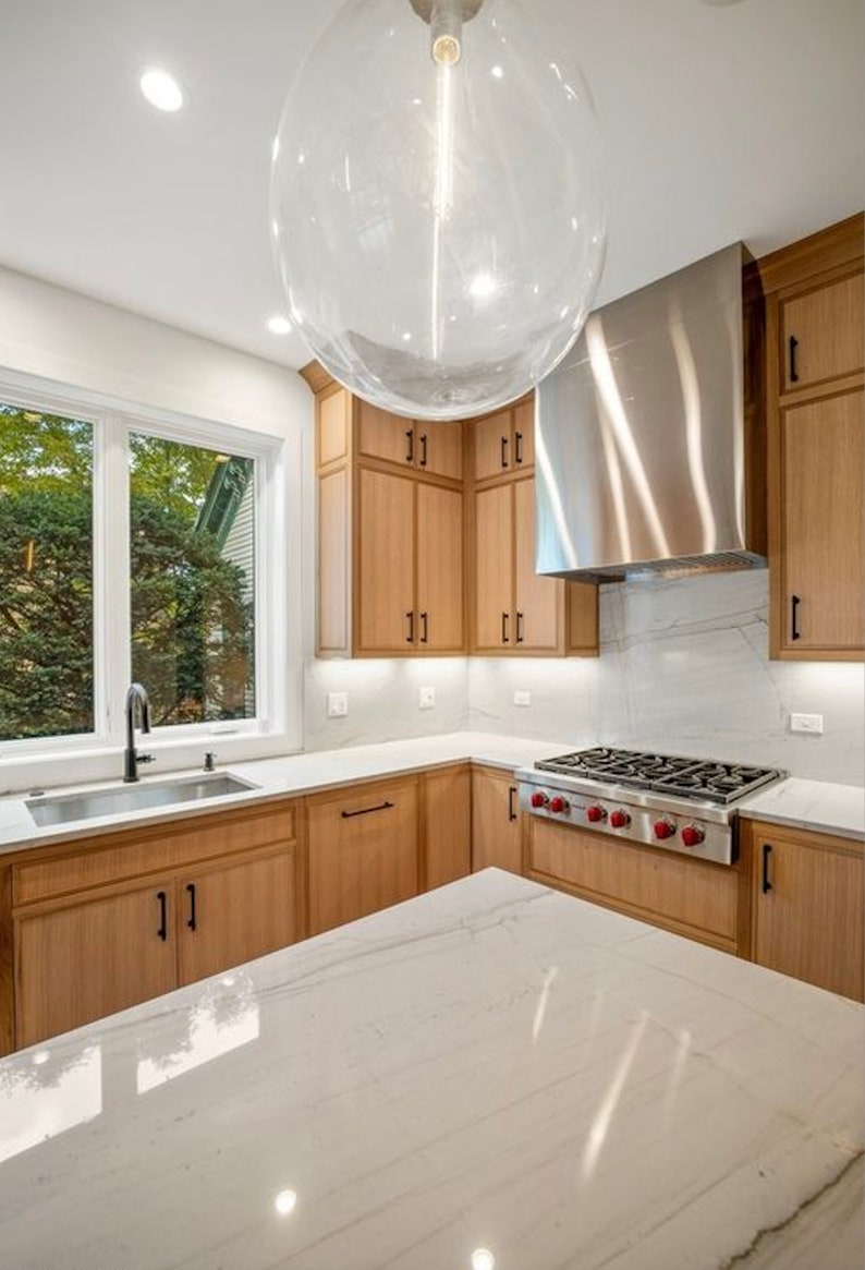 30" Stainless Steel Square Hood Vent Custom Color 3 Speed Fan With Leds ...