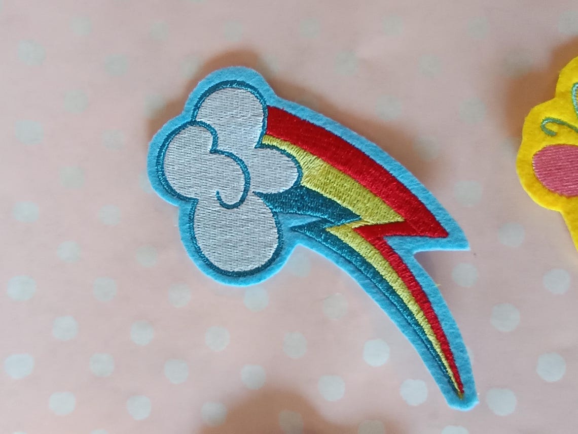 Rainbow Dash Beauty Mark Patch Embroidery Cosplay My Little Pony - Etsy