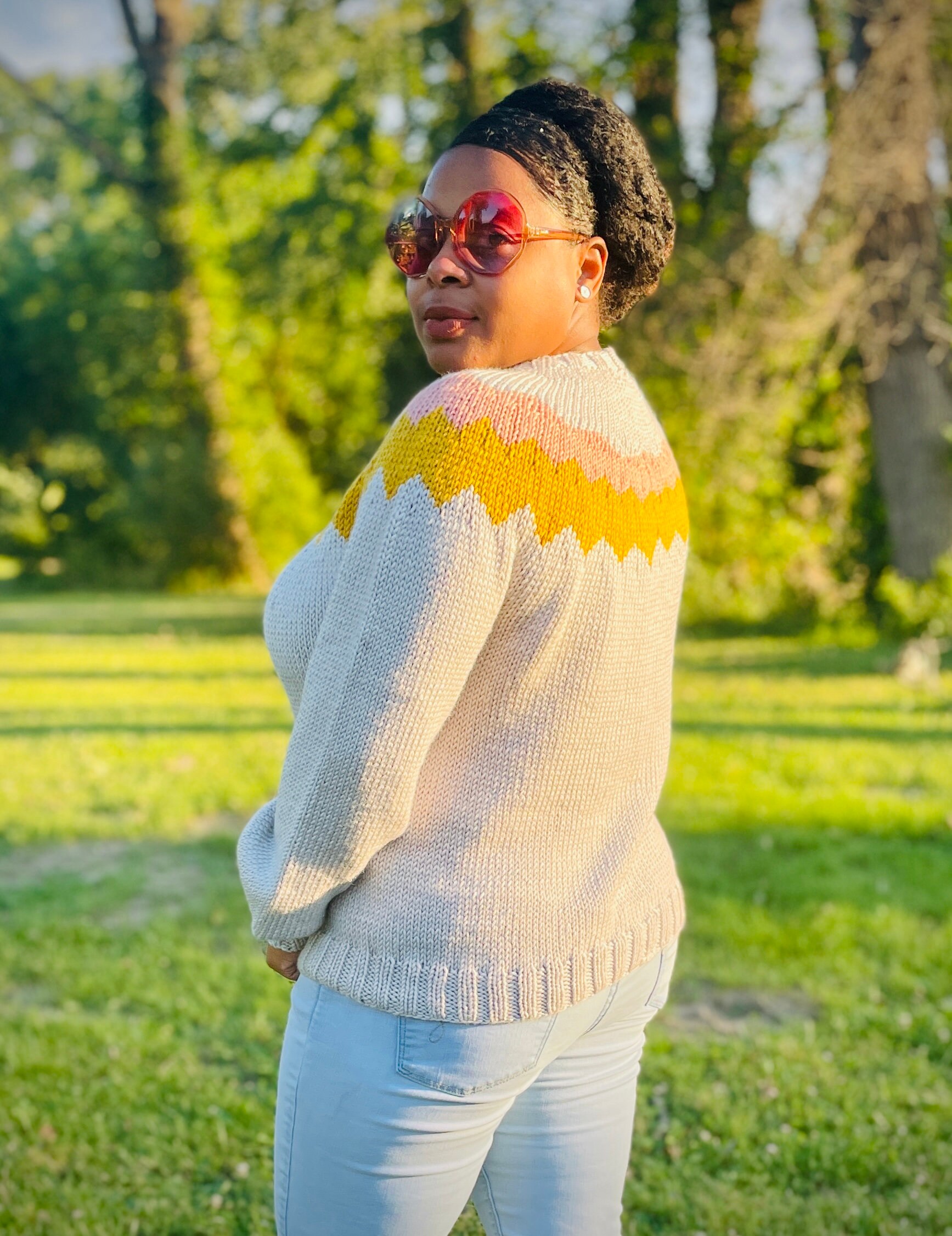 Making Waves Sweater KNITTING PATTERN, Knit Sweater Pattern, Knit ...