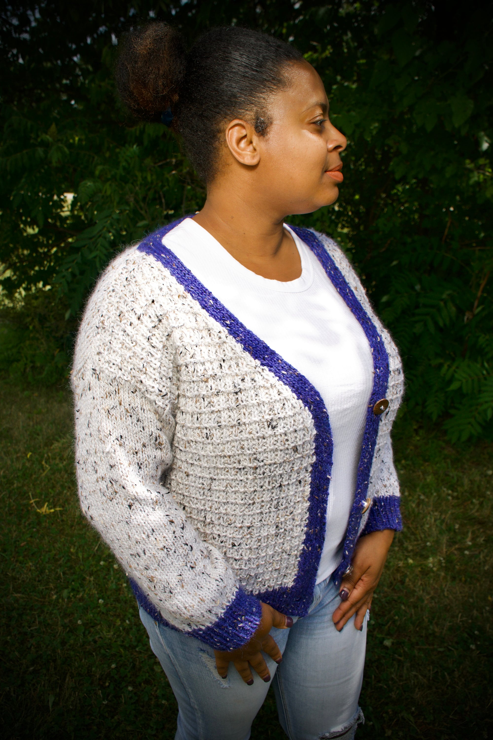 Varsity Cardigan KNITTING PATTERN, Knit Pattern, Sweater Knitting ...