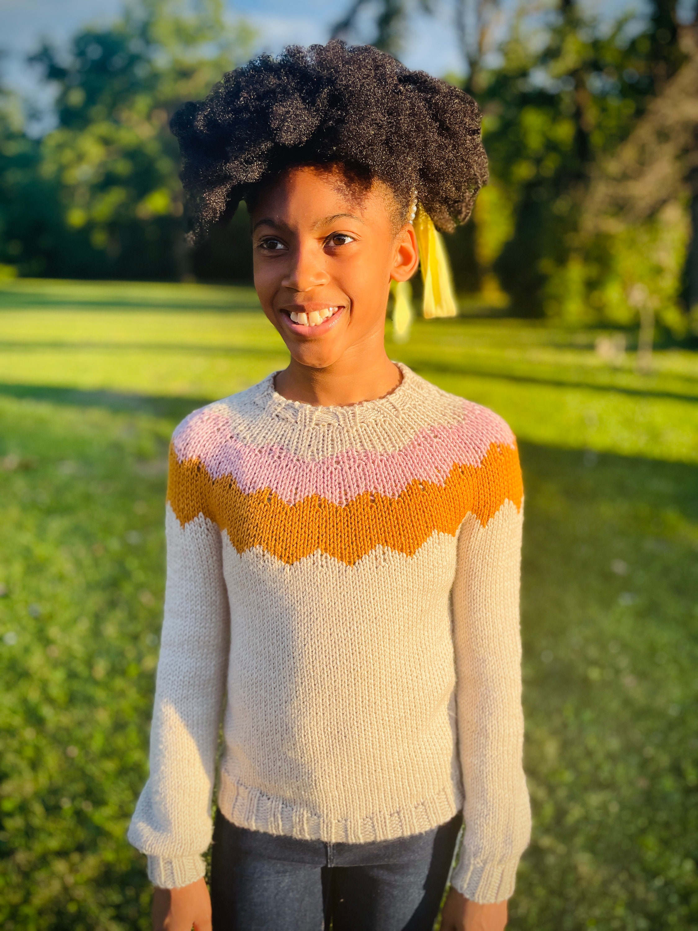 Making Waves Sweater KNITTING PATTERN, Knit Sweater Pattern, Knit ...