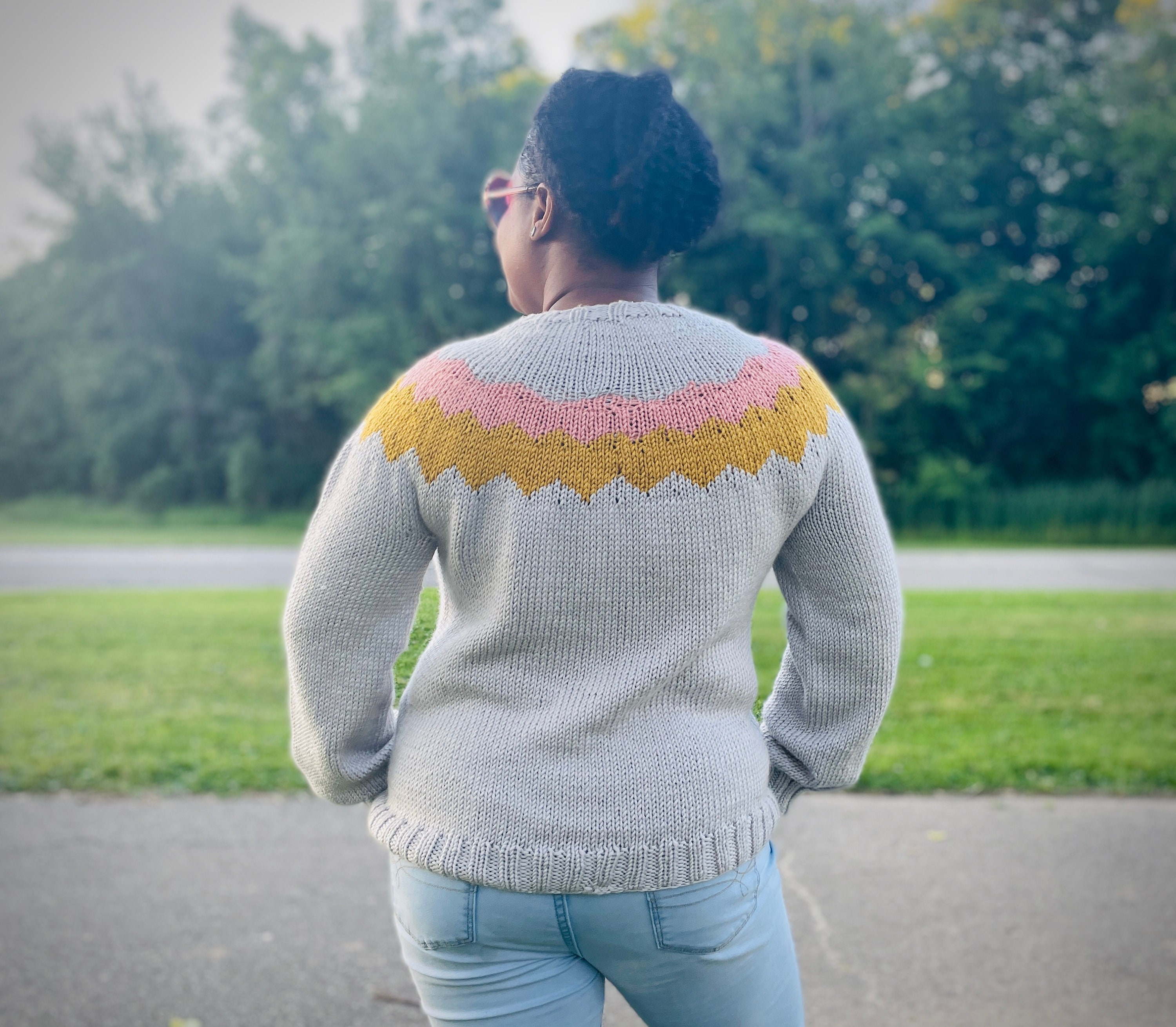 Making Waves Sweater KNITTING PATTERN, Knit Sweater Pattern, Knit ...