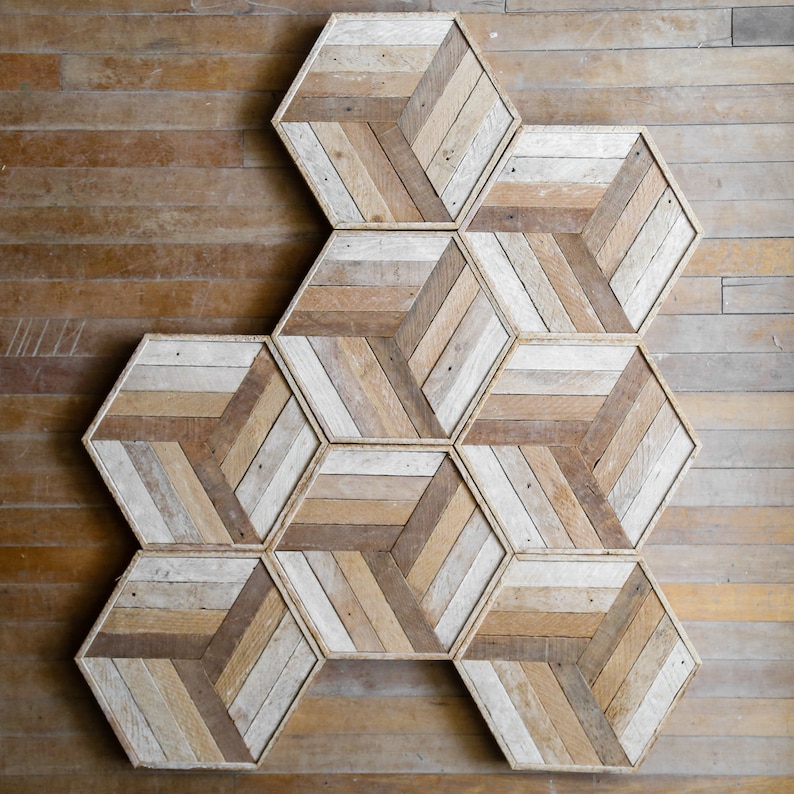 Houten muur kunst teruggewonnen hout Wall Art hout decor | Etsy Nederland