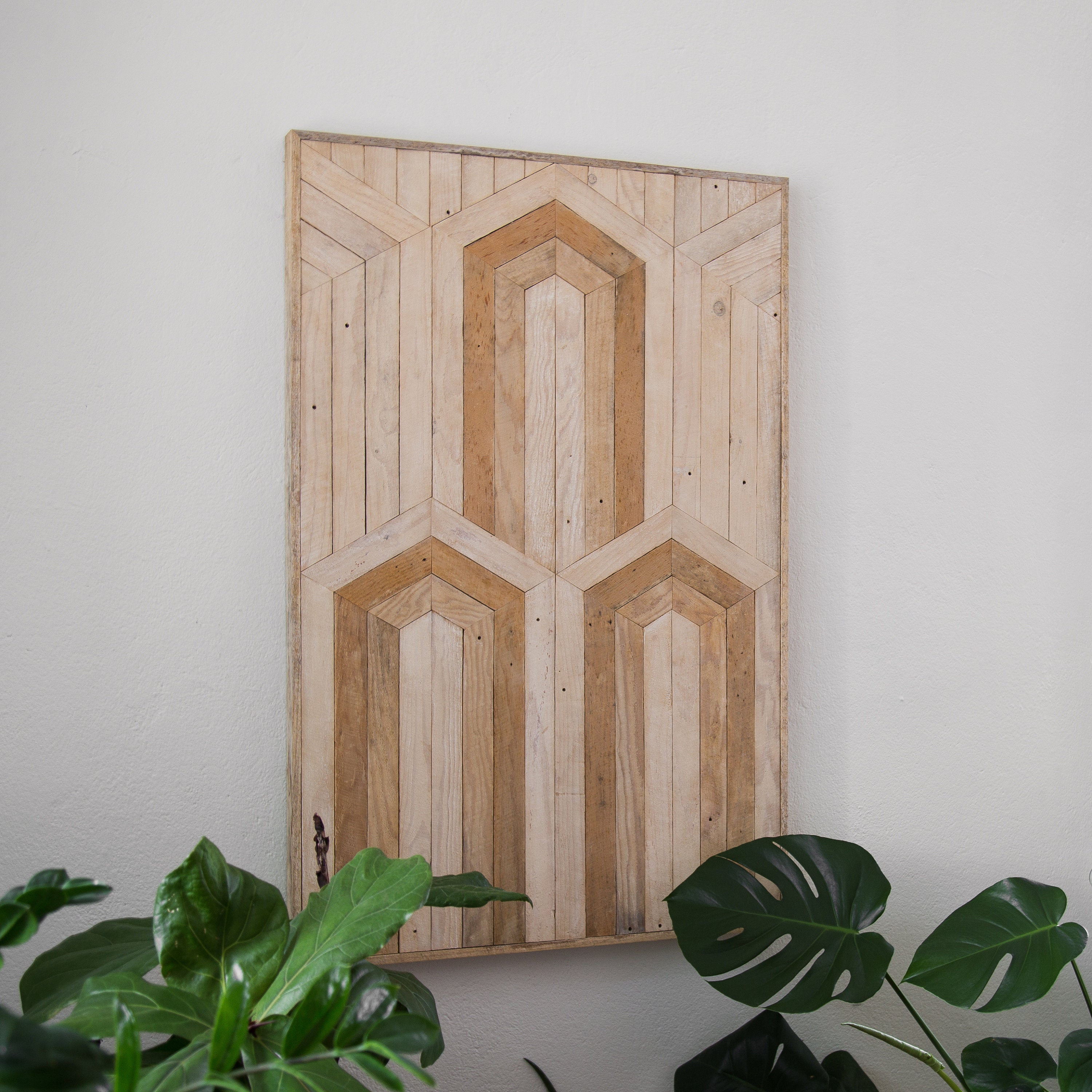 Reclaimed Wood Wall Art Wood Wall Art Wood Decor Art Deco Neutral Art Rustic Wood Art Modern Wall Art Large Wood Art 36x24