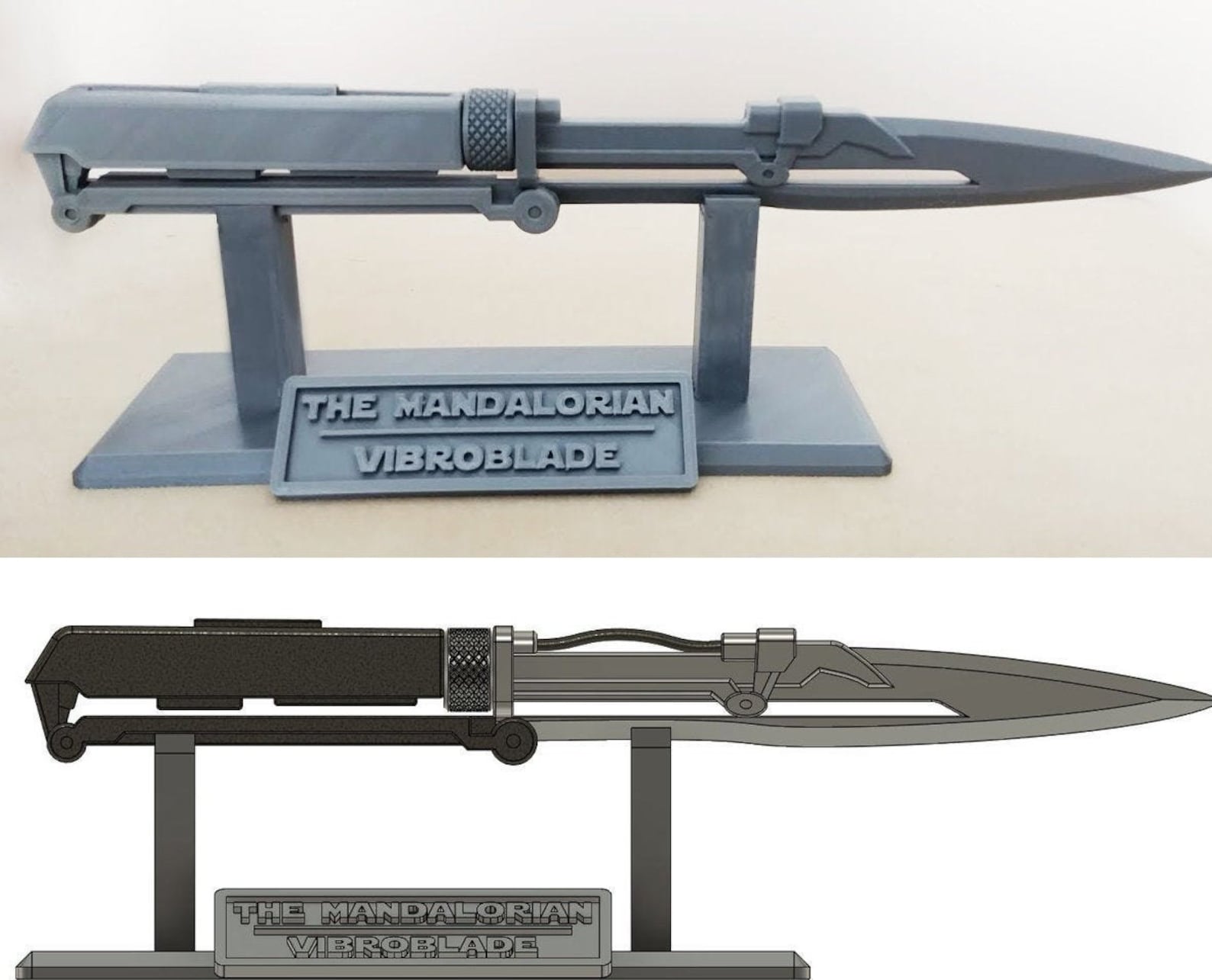 The Mandalorian Vibroblade 3D File STL [download] - Etsy