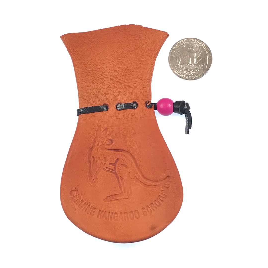 Kangaroo Scrotum Medium Size With Stamp / Oddities / Coin Pouch / Dice ...