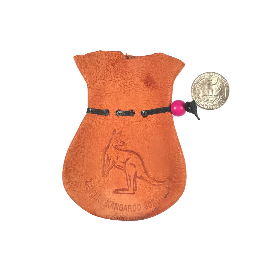 Kangaroo Scrotum Bag / Coin Purse / Oddities / Dice Bag / White ...