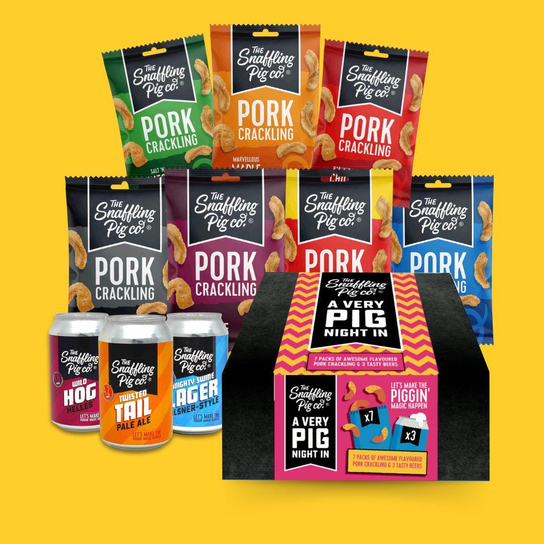 Very Pig Night in Hamper, Epic Pork Crackling & Beer Selection for ...