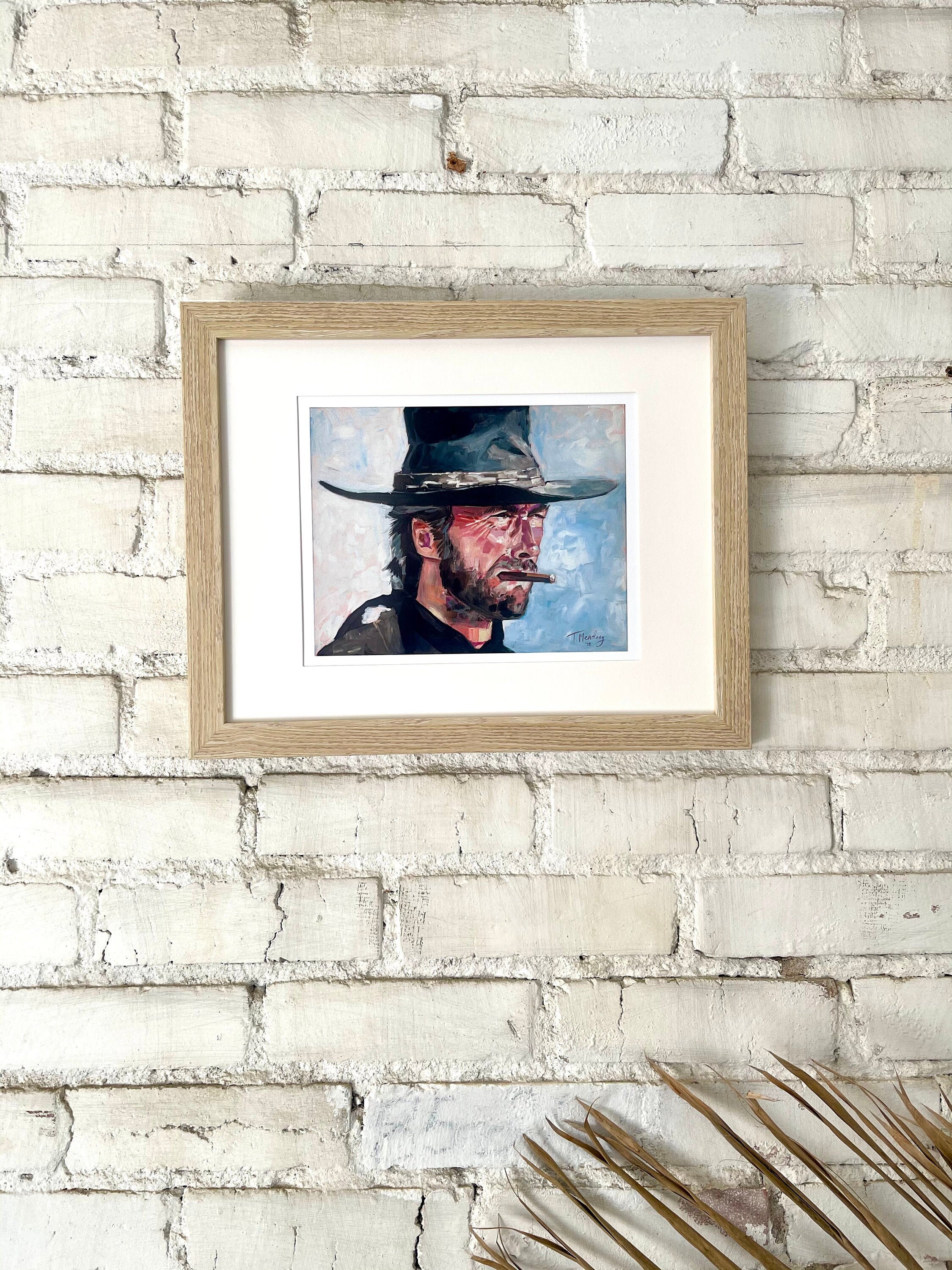 Clint Eastwood Art Print, Clint Eastwood Art, Cowboy Art, the Good the ...