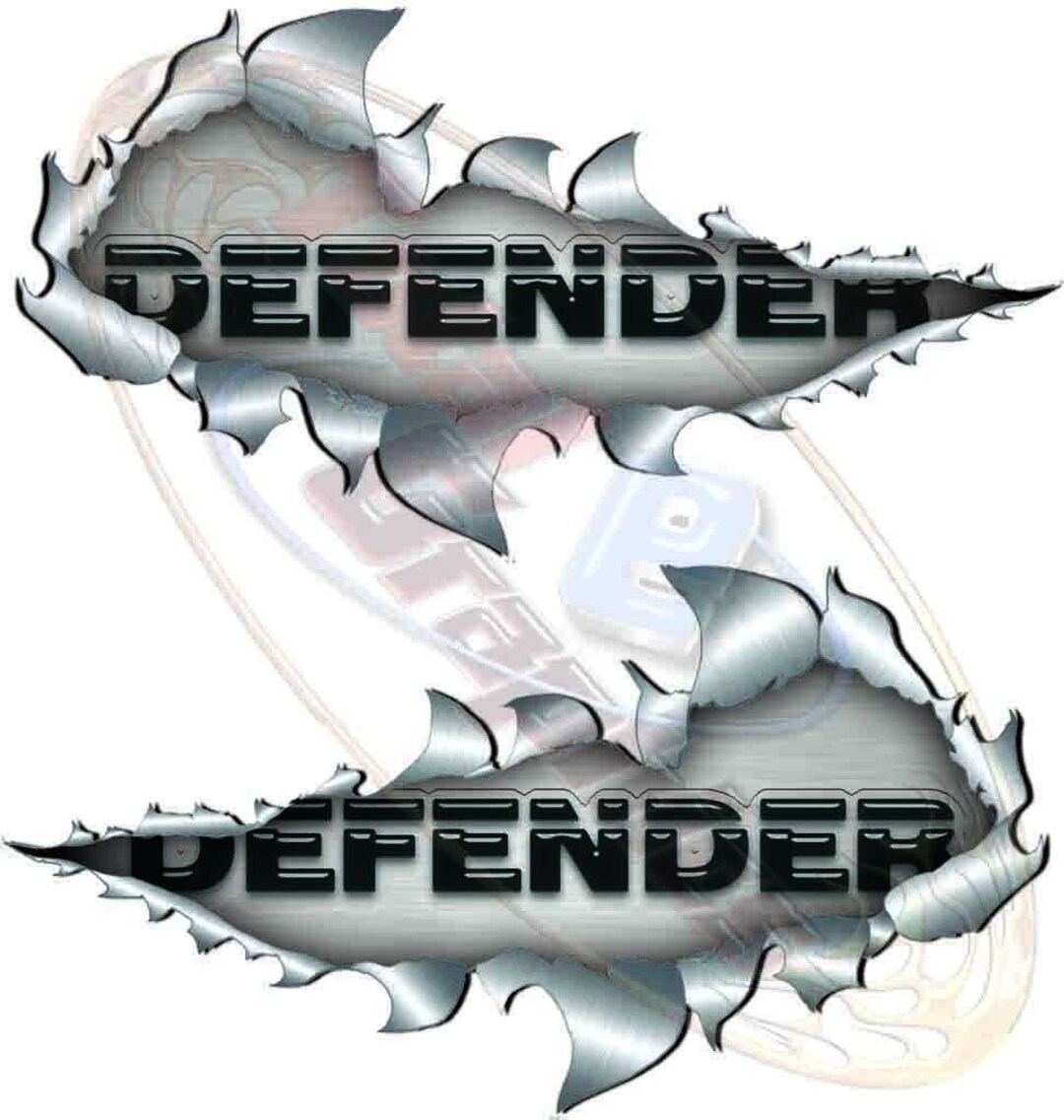 Defender Metal Rip Open 4 X 4 off Road Sticker - Etsy