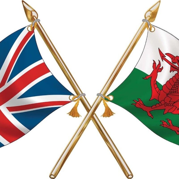 Crossed Flags Stickers - Etsy