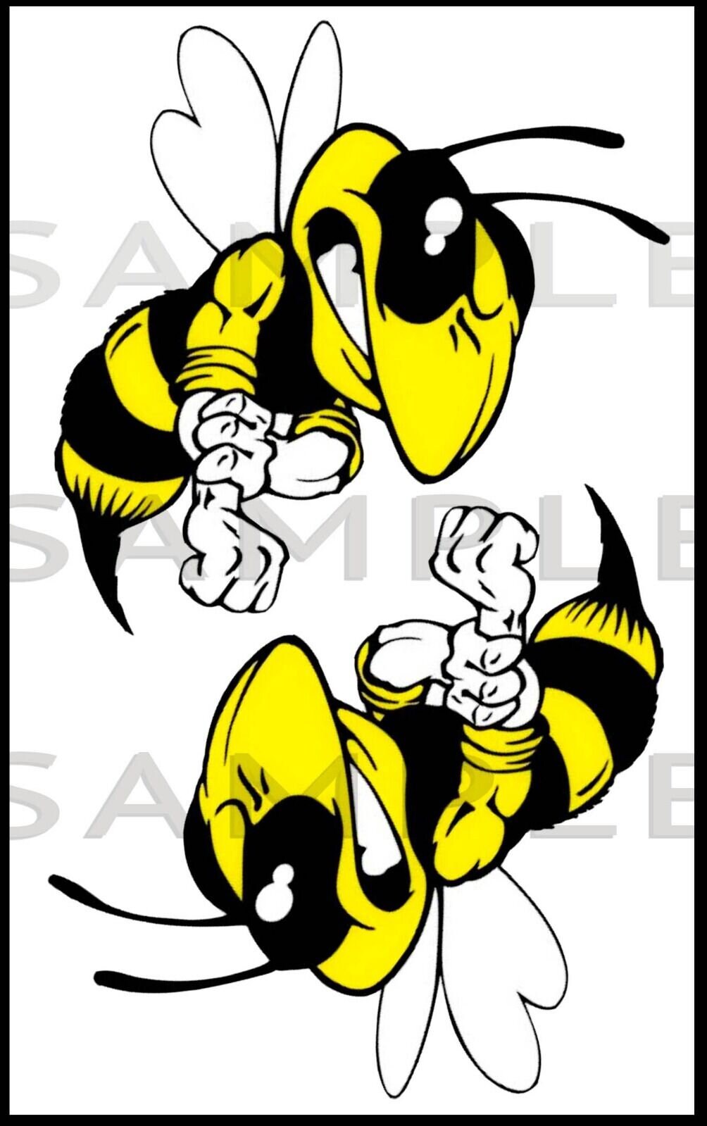 Angry Hornet Stickers X 2 - Etsy