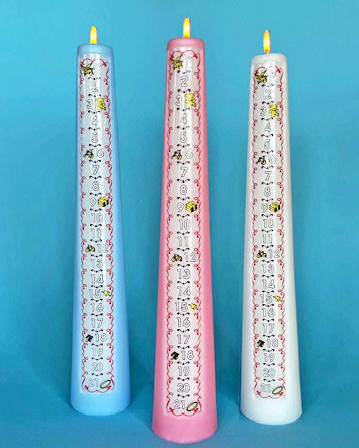 Birthday Countdown Candle, 1-21 Years Traditional Style - Etsy