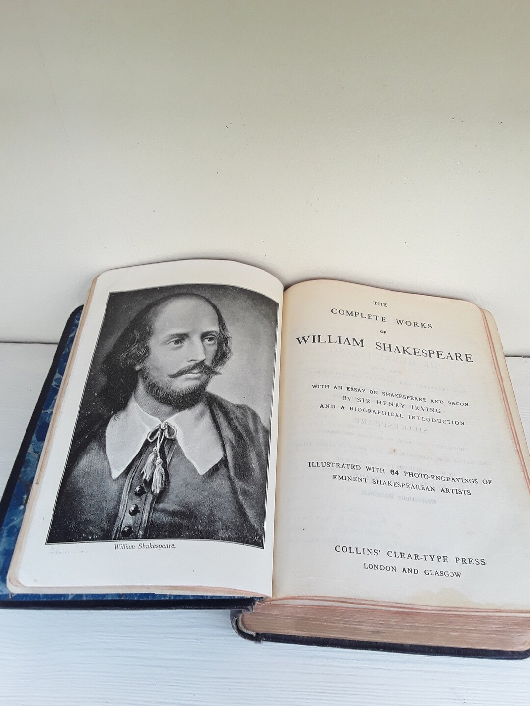 Antique, Complete Works of William Shakespeare. 1906, Leatherbound Book ...