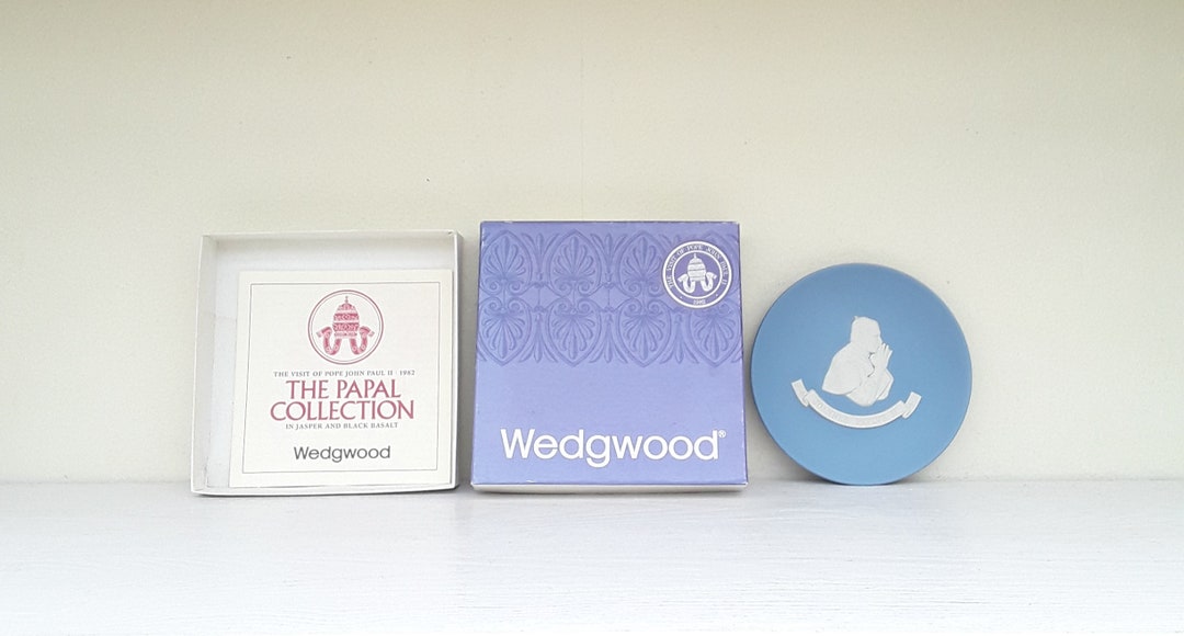Vintage, BOXED ,light Blue, Basalt, Wedgwood Jasperware, Commemorative ...