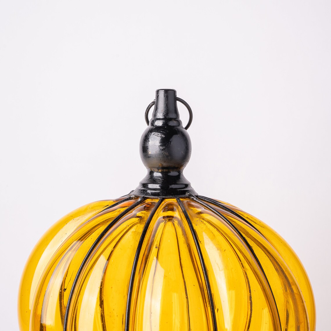 Large "sidi Bou Saïd" Table Lamp in Blown Glass, Honey Color, Murano ...