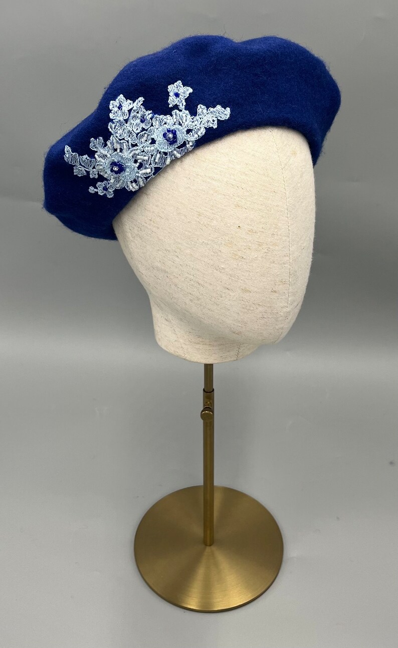Royal Blue Beret, Winter Hat, Wool Beret - Etsy