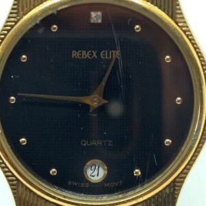Vintage Watch, Rebex Elite, Swiss Watch, Gents Watch, Quartz Watch ...