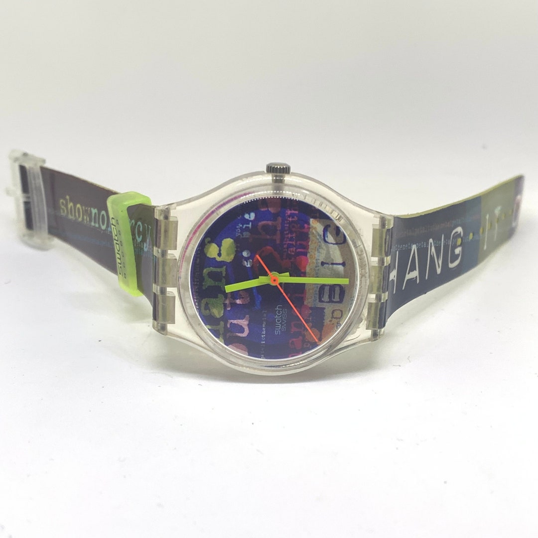 Vintage Watch, Rare Swatch Watch, Quartz Watch, Swiss Watch ...