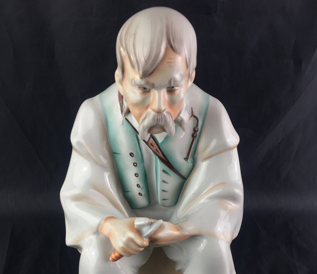 Hungarian Figurine, Zsolnay Pecs, Shepherd Figurine, Zsolnay Figurine ...