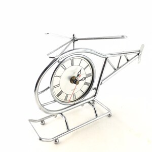 Helicopter Clock Retro Clock Chrome Clock Quartz Clock - Etsy