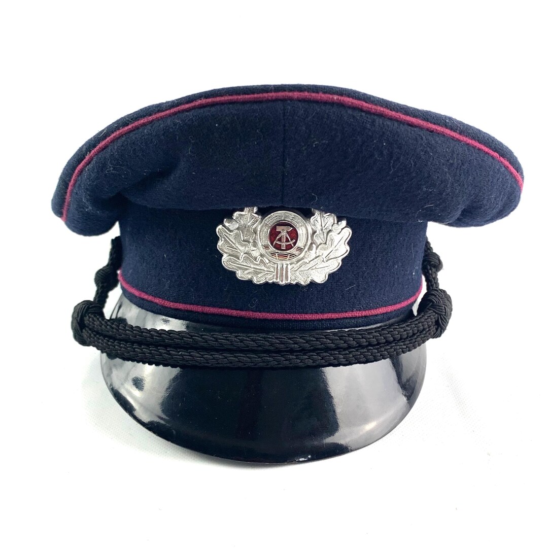 Vintage East German Fire Service Officer Visor Hat: DDR Collectible - Etsy