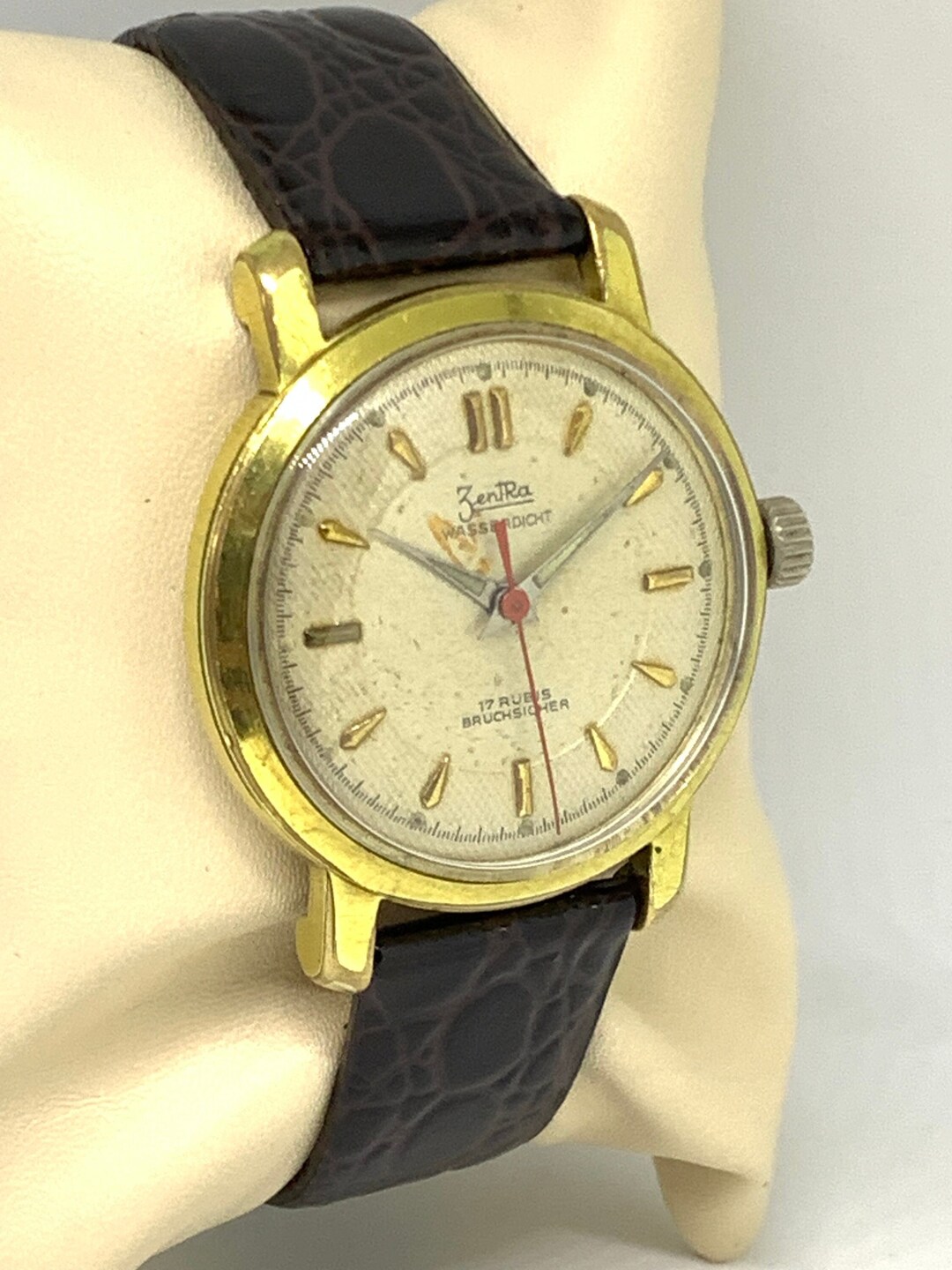 Vintage Watch, Zentra Watch, 17 Rubis, German Watch, Gents Watch, 60's ...