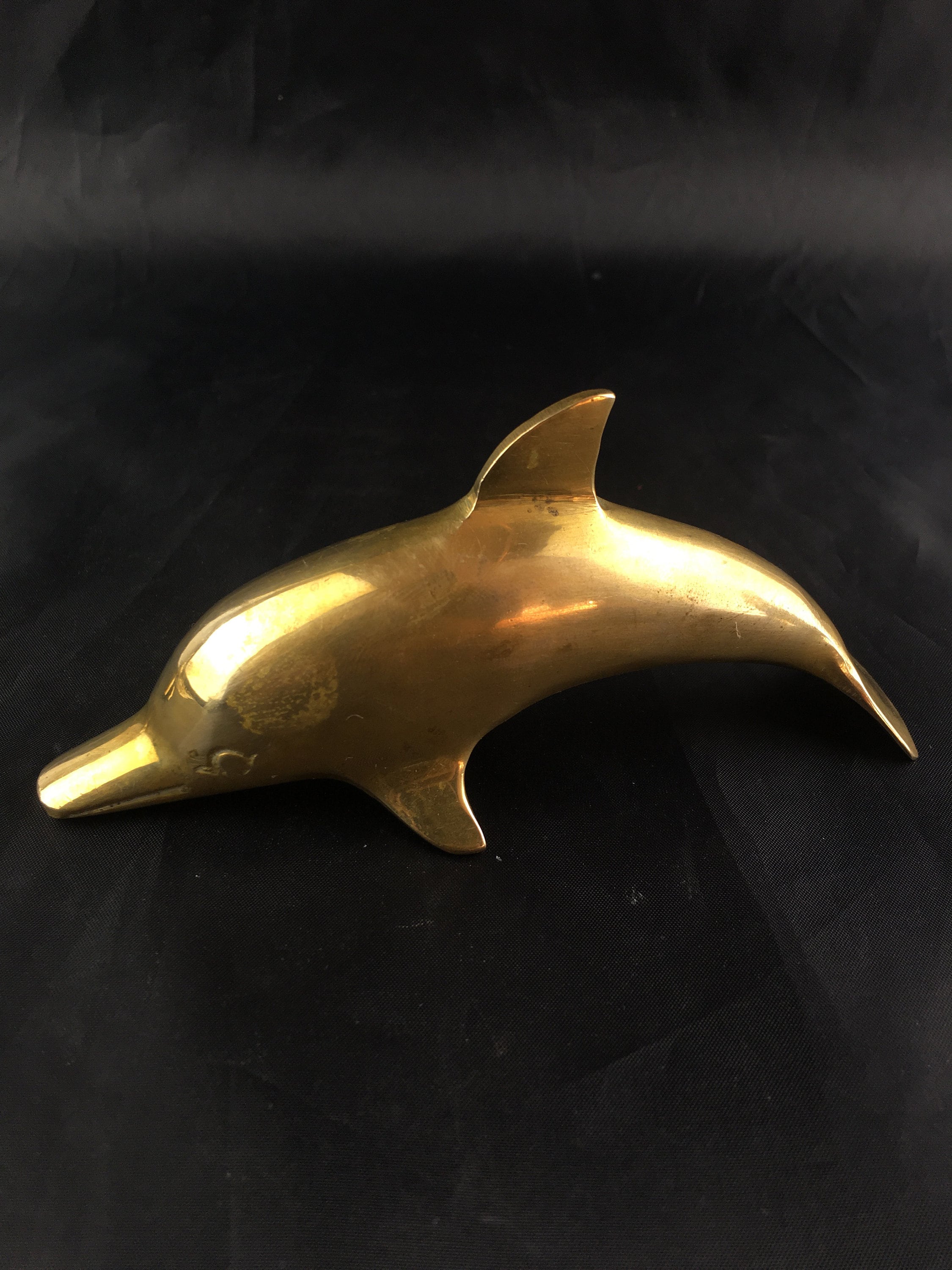 Brass Dolphins Brass Figurine Brass Miniature Brass Animal - Etsy