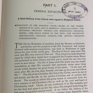 Antique Book, History of Religious Orders, Charles Warren Currier, 1894 ...