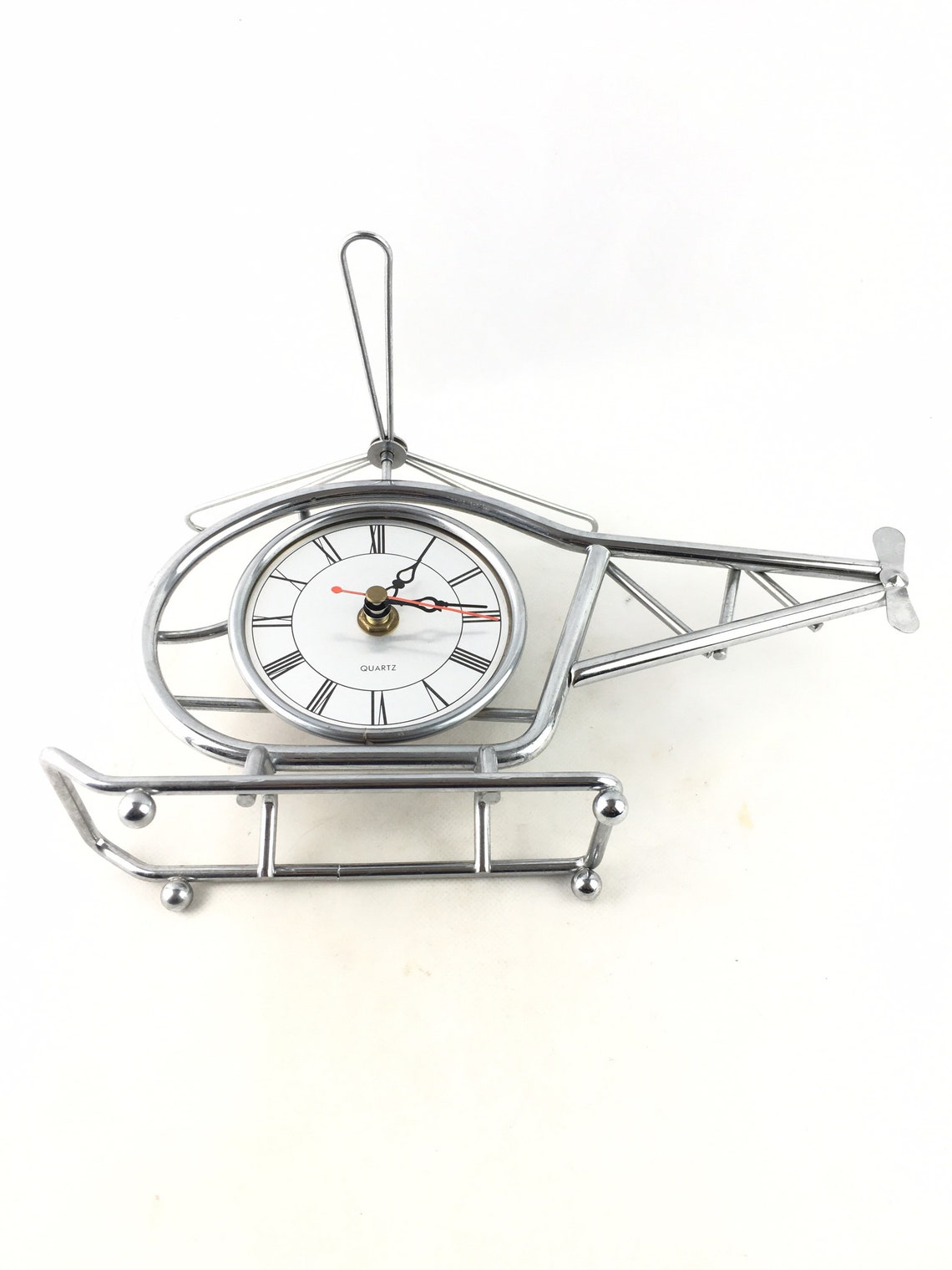 Helicopter Clock Retro Clock Chrome Clock Quartz Clock - Etsy
