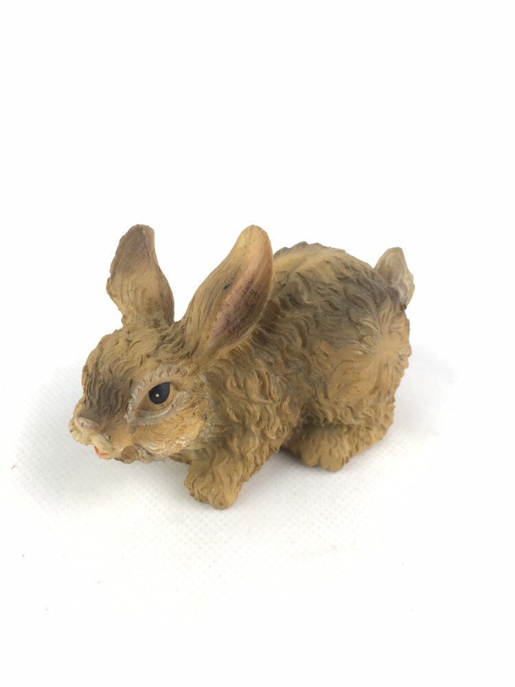 Adorable Crouching Rabbit Vintage Rabbit Animal Figurine - Etsy